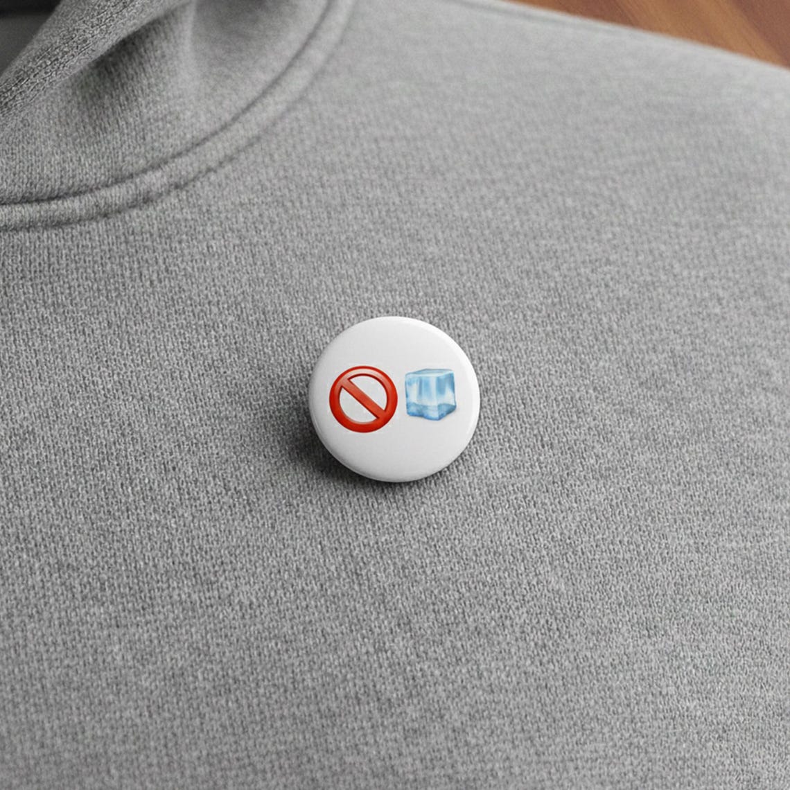 No ICE Protest Pin | Minimalist Anti ICE Statement - Etsy