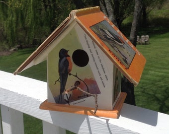 Book birdhouse | Etsy