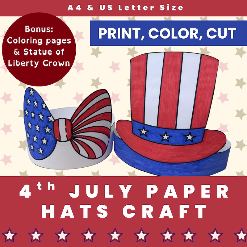 4th of July Hats - Etsy