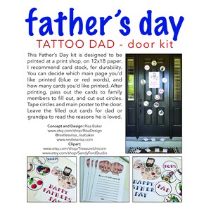 FATHER'S DAY / Door Kit / Father's Day Printable / Father's Day Decor ...