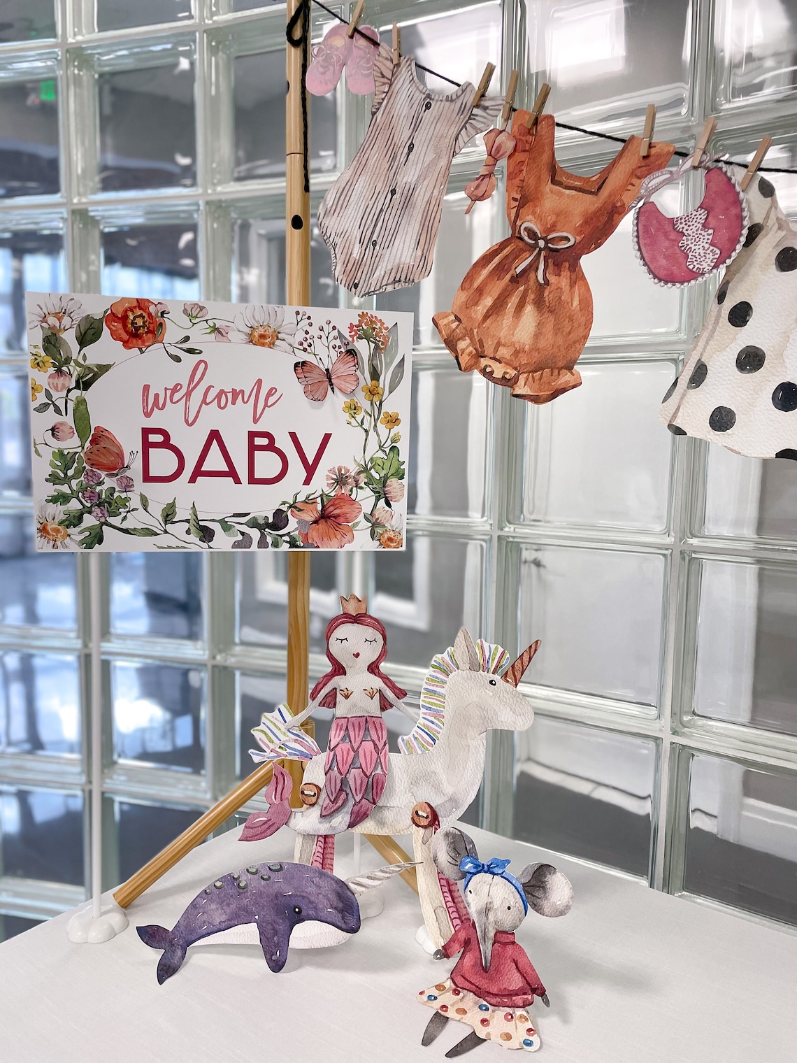 Vintage Clothesline Baby Shower / Printable Baby Shower / - Etsy