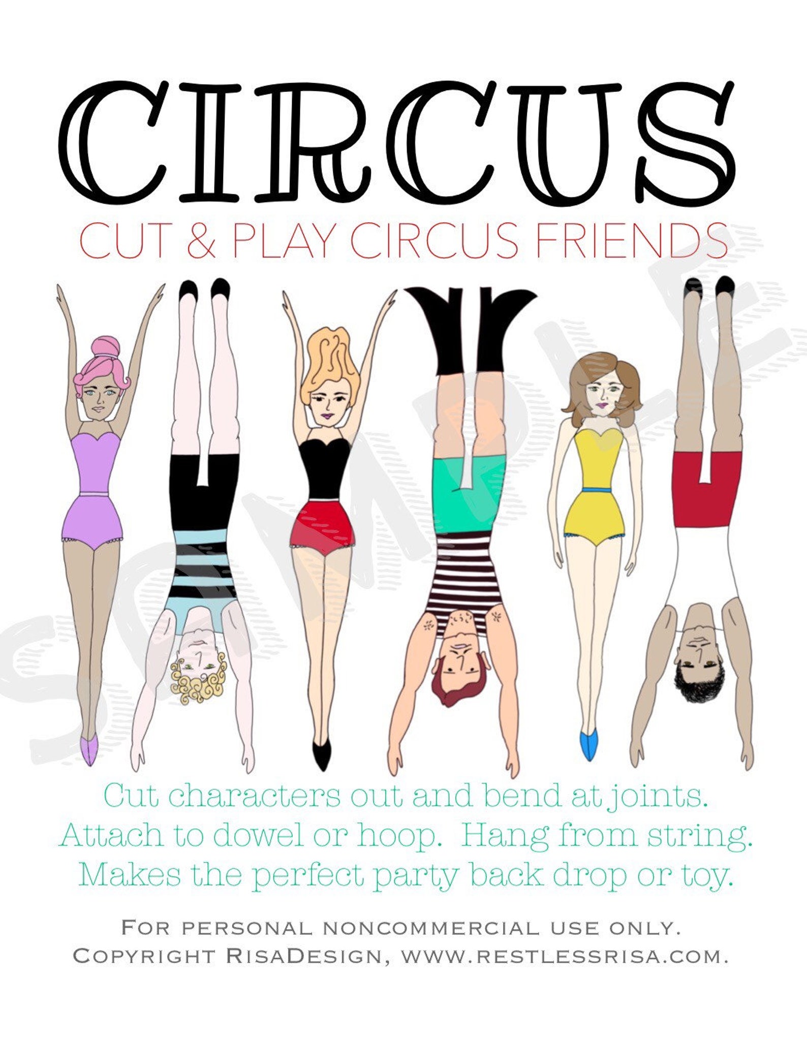 Circus Party Circus Decor Circus Digital Download Greatest | Etsy