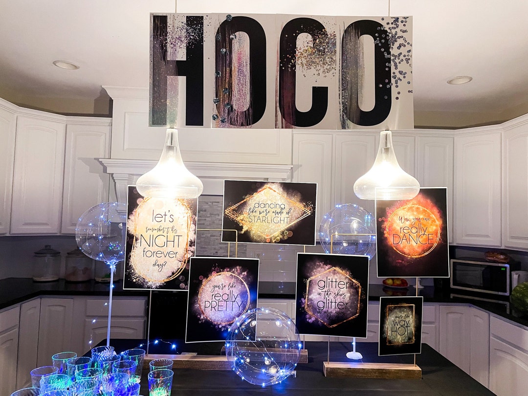 Homecoming Decor / HOCO / HOCO Backdrop / Home Coming Dance / Printable ...