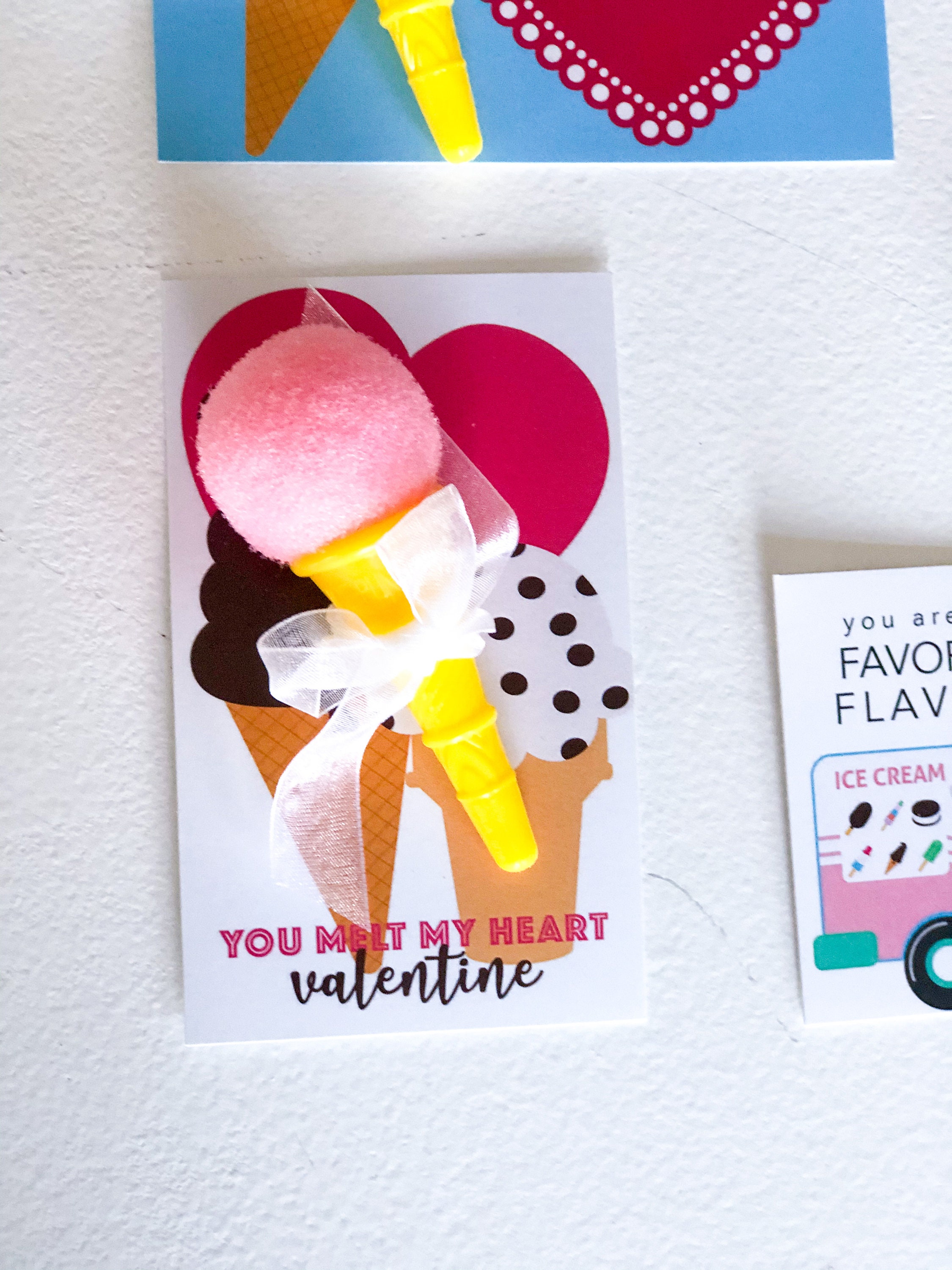 Ice Cream Valentine / Printable / Digital / Ice Cream - Etsy