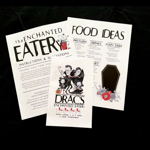 Mystery Dinner Menu - Etsy