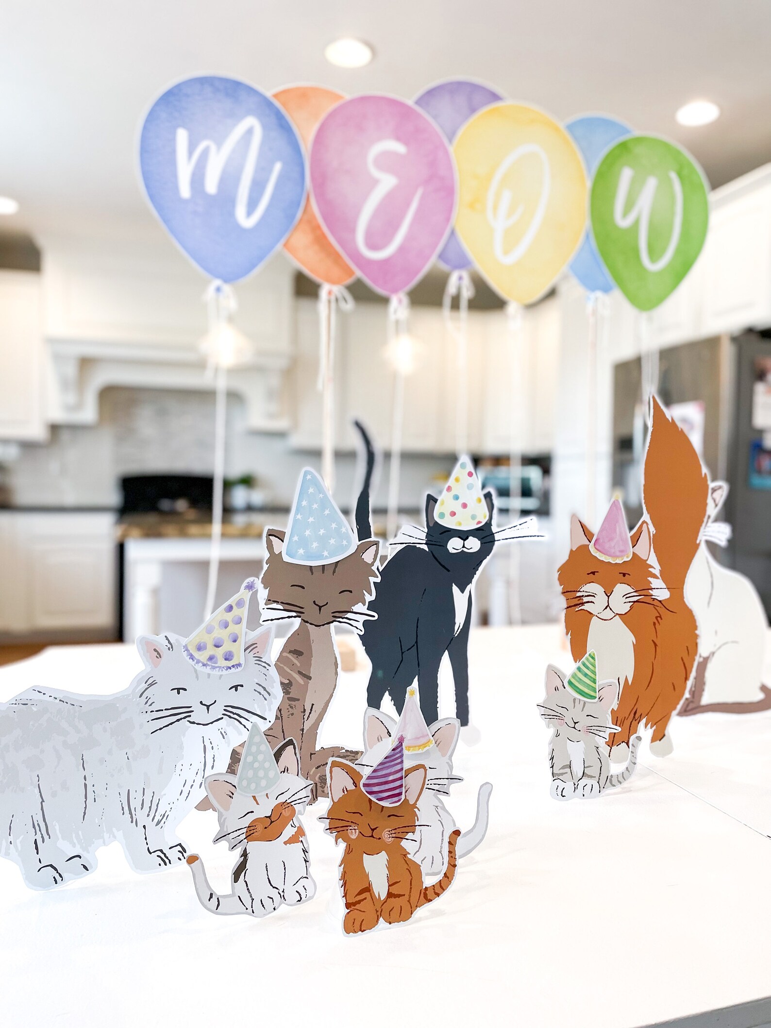 Cat Party / Kitty Party / Kitten Party / Meow Party / Party Backdrop ...