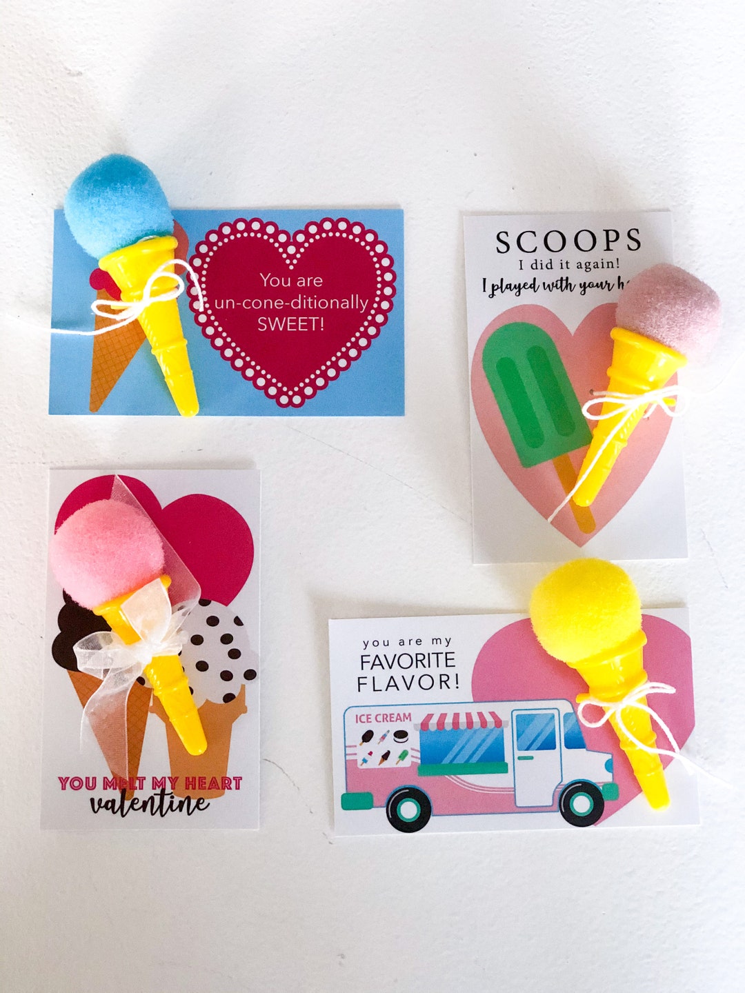 Ice Cream Valentine / Printable / Digital / Ice Cream - Etsy