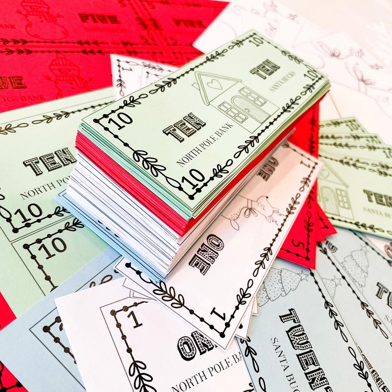 Printable Santa Money - Etsy