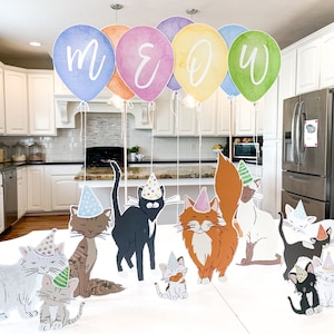 Cat Party / Kitty Party / Kitten Party / Meow Party / Party Backdrop ...