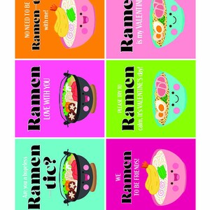 Ramen Valentine / Clever Valentine / Funny Valentine / /ramen Noodles ...