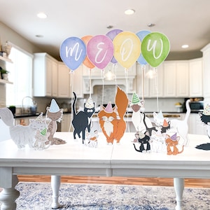 Cat Party / Kitty Party / Kitten Party / Meow Party / Party Backdrop ...