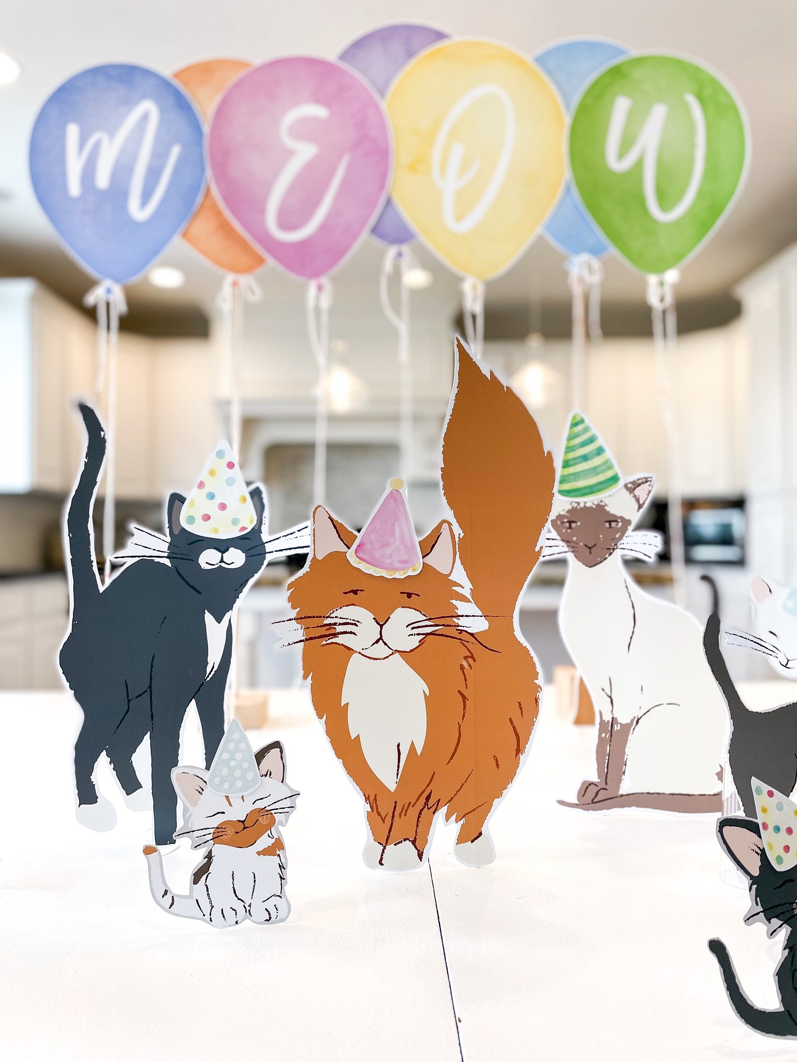 Cat Party / Kitty Party / Kitten Party / Meow Party / Party Backdrop ...