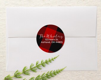 Return Address Labels Address Sticker Holiday Envelope