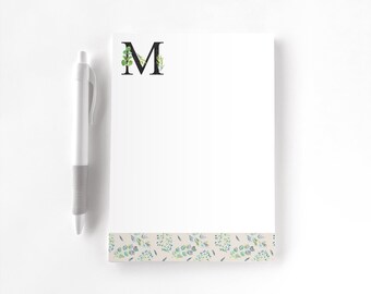 Wildflowers Patterned Personalized Notepad, Custom Notepad ...