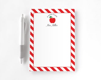 Math Teacher Personalized Notepad, Custom Teacher Notepad, Teacher ...