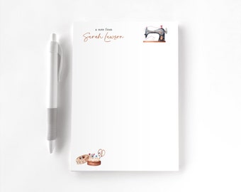Sewing Machine Notepad, Personalized Notepad, Seamstress Gift - Etsy