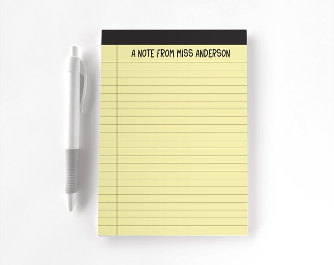 Personalized Notepad | Professional Notepad | Minimalist Design ...