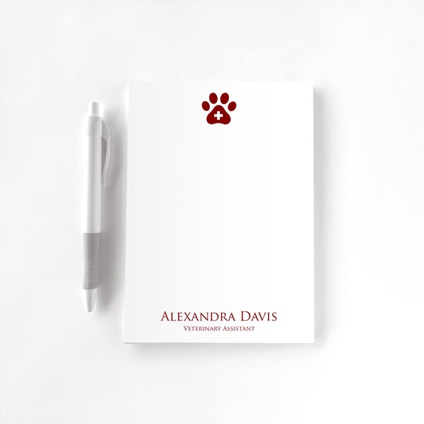 Personalized Notepad Veterinary - Etsy