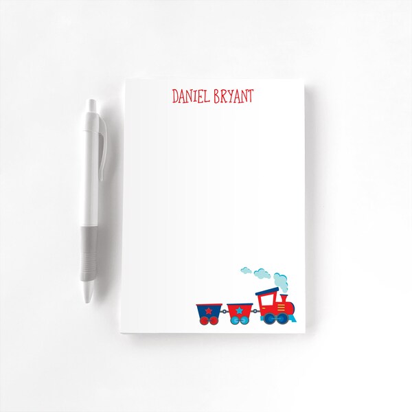 Steam Train Notepad - Etsy