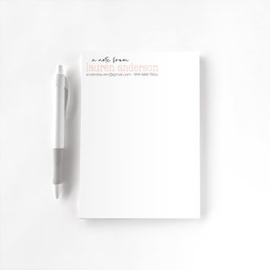 Personalized Notepad, Custom Notepad, Personalized Stationery, Writing ...