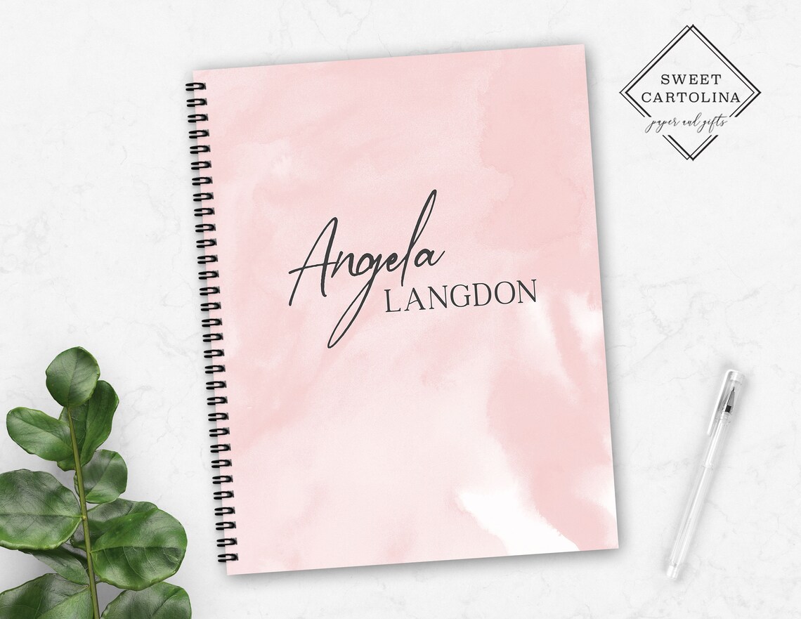Personalized Spiral Notebook Personalized Journal Custom - Etsy