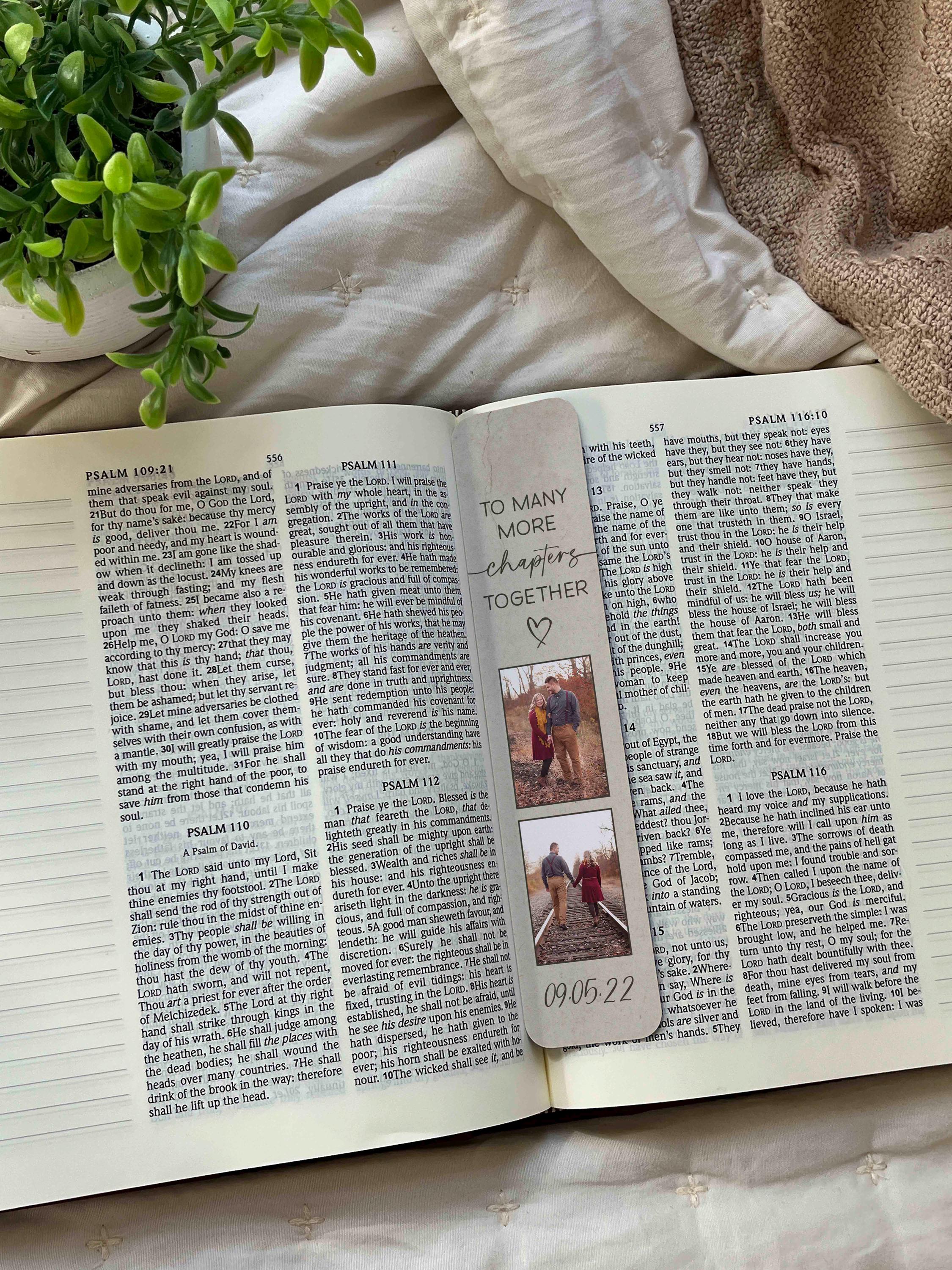 Personalized Photo Bookmark, Customized Picture Bookmark, Anniversary ...