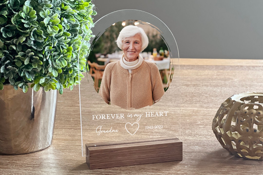 Personalized Memorial Gifts, Clear Acrylic Desktop Display, Loss of ...