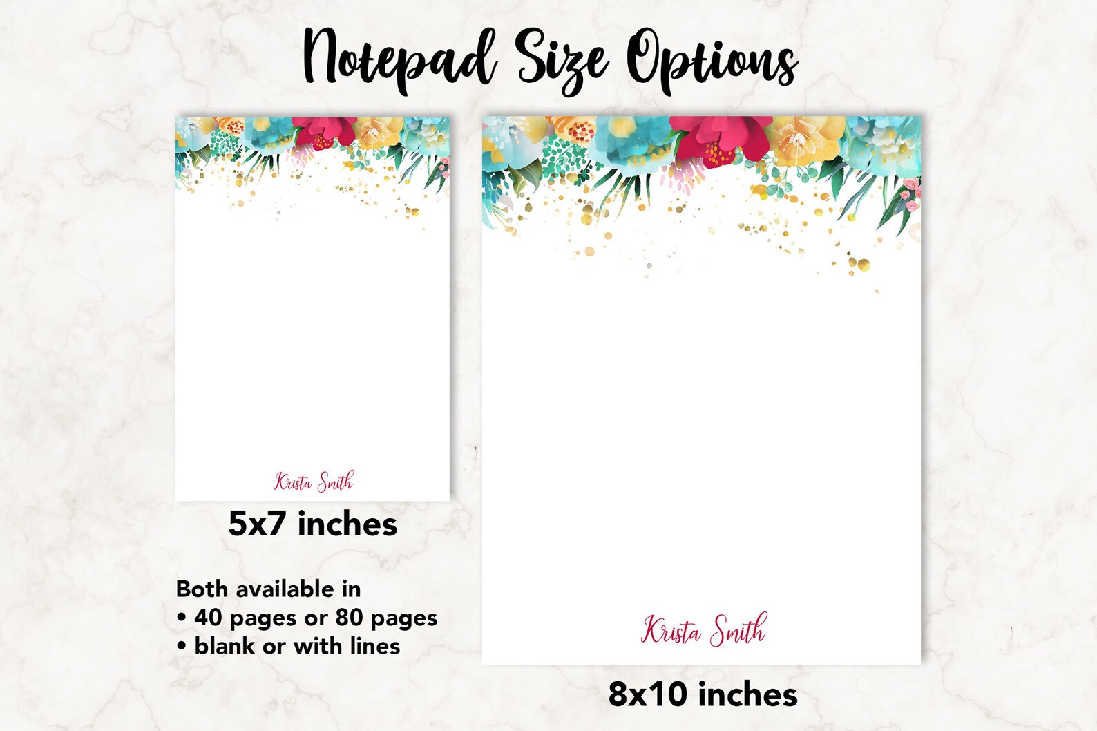 Personalized Notepad Custom Notepad Personalized Stationery | Etsy