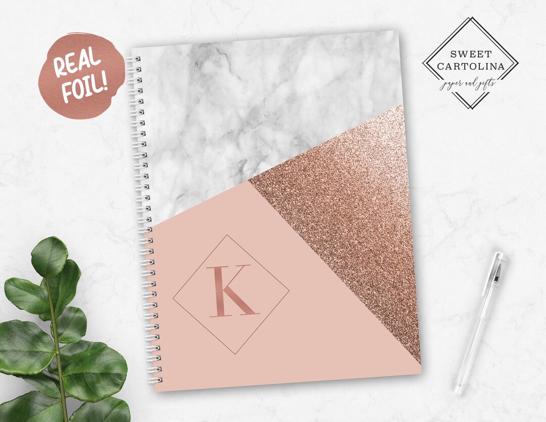 Real Foil Personalized Spiral Notebook Personalized Foil Journal Foil ...