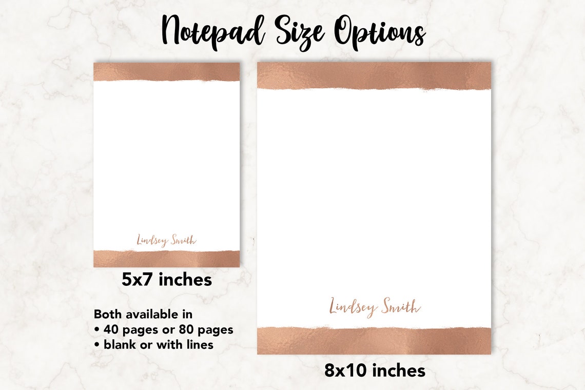 Personalized Notepad Custom Notepad Personalized Stationery - Etsy