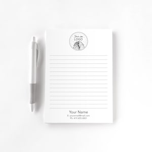 Your Logo Here, Personalized Business Notepad, Custom Business Notepad ...