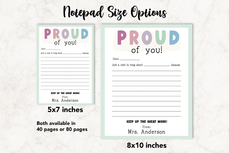 Teacher Personalized Notepad Custom Teacher Pad Teacher - Etsy