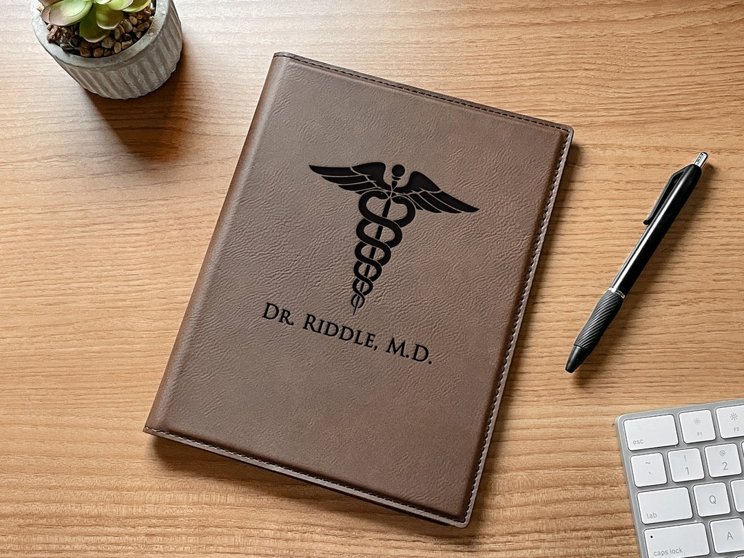 Doctor Personalized Leather Portfolio With Notepad, Custom Laser ...