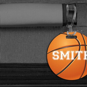 Basketball Luggage Tag | Personalized Bag/luggage Tag | Kids Backpack ...