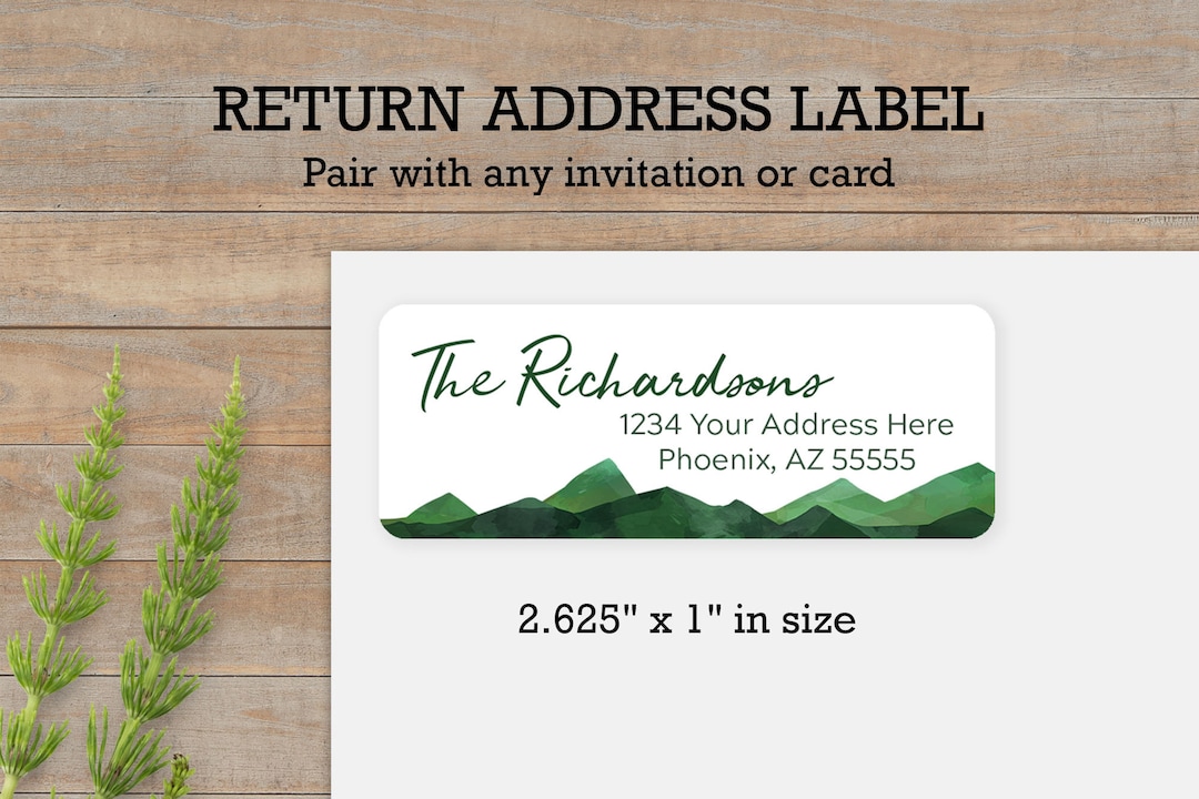 Return Address Labels | Address Sticker | Envelope Seal | Custom ...