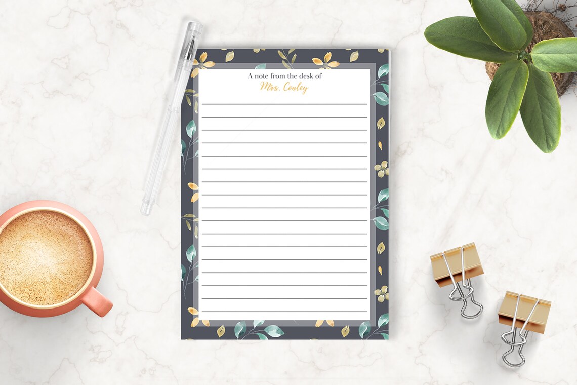 Personalized Notepad Custom Notepad Personalized Stationery | Etsy