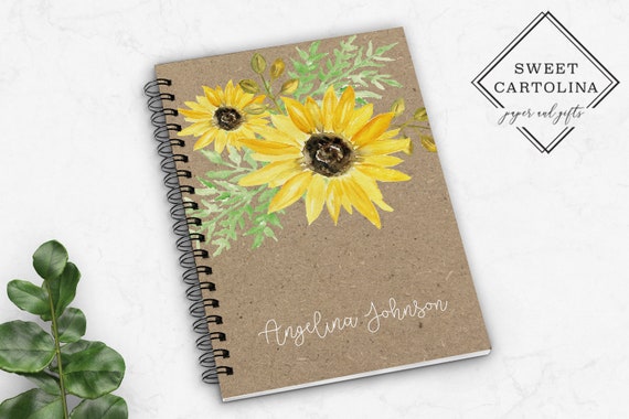 Personalized Spiral Notebook Personalized Journal Custom | Etsy