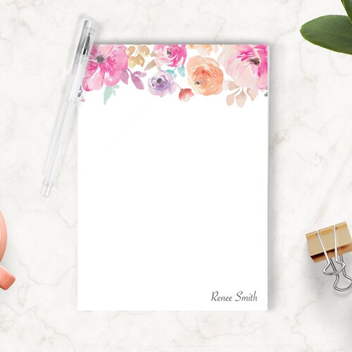 Sophisticated Notepad Writing Set Personalized Gift Custom - Etsy