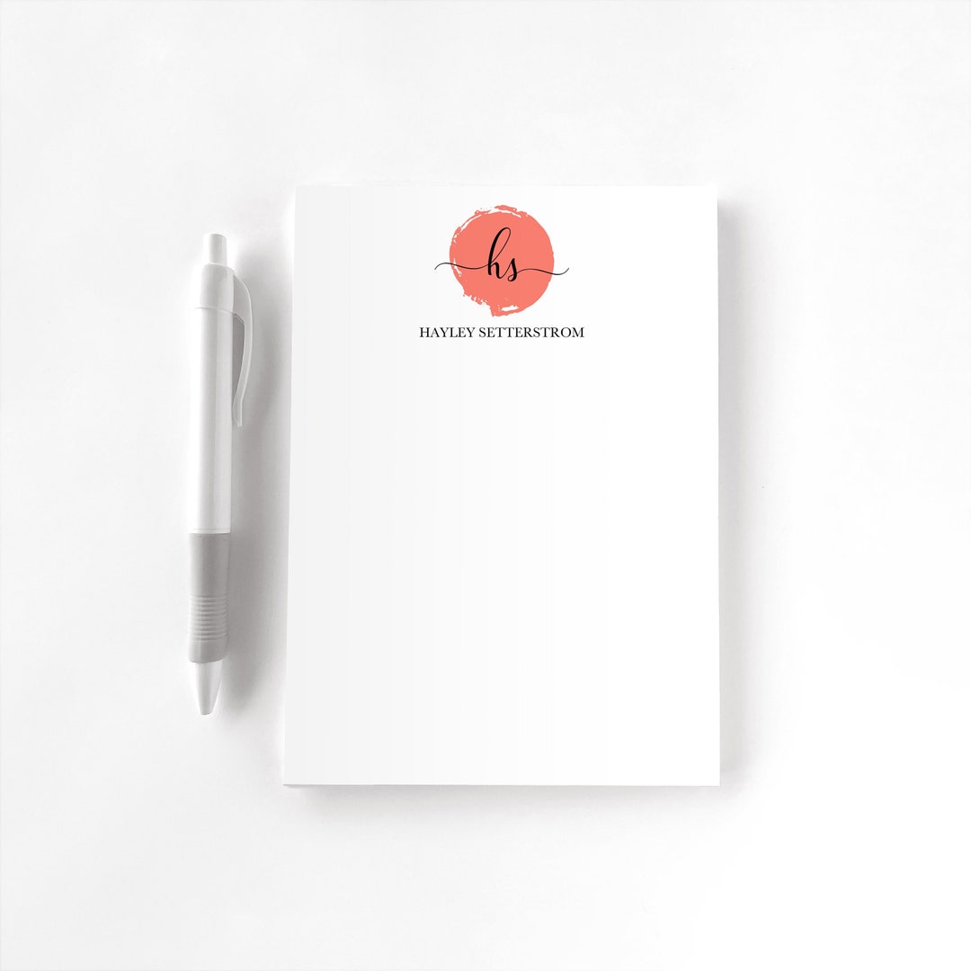 Personalized Notepad, Custom Notepad, Personalized Stationery, Writing ...