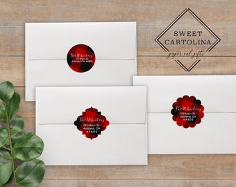 Return Address Labels Address Sticker Holiday Envelope | Etsy