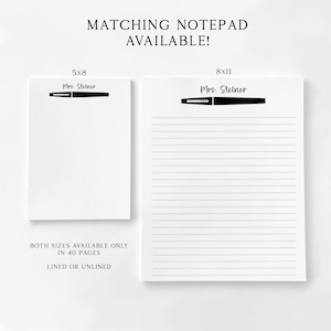 Personalized Leather Portfolio With Notepad,custom Laser Engraved ...