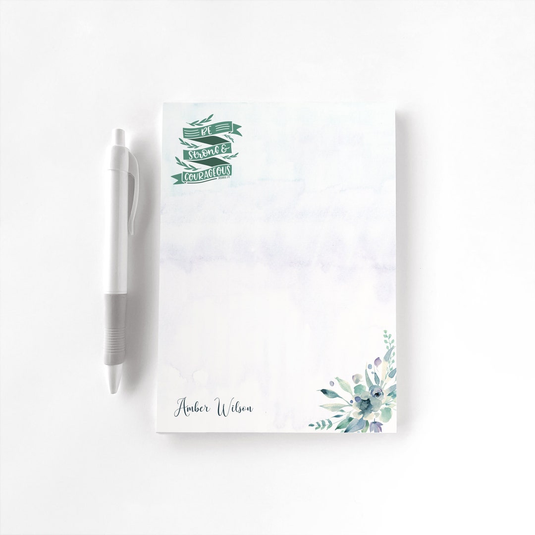 Religious Personalized Notepad, Custom Notepad, Personalized Stationery ...