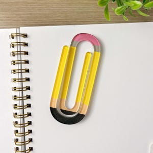 Jumbo Paperclip Bookmark, Giant Acrylic Paperclip, Huge Paperclip, Book ...