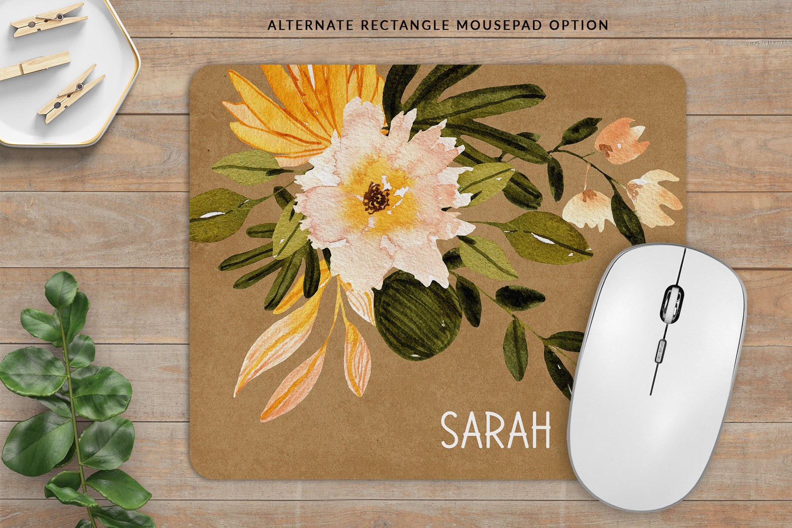 Personalized Desk Set Mousepad and Coaster Set | Etsy