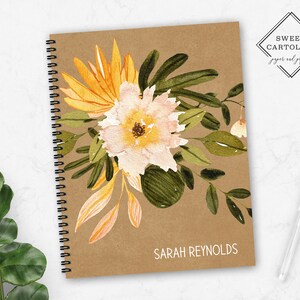 Personalized Spiral Notebook Personalized Journal Custom | Etsy