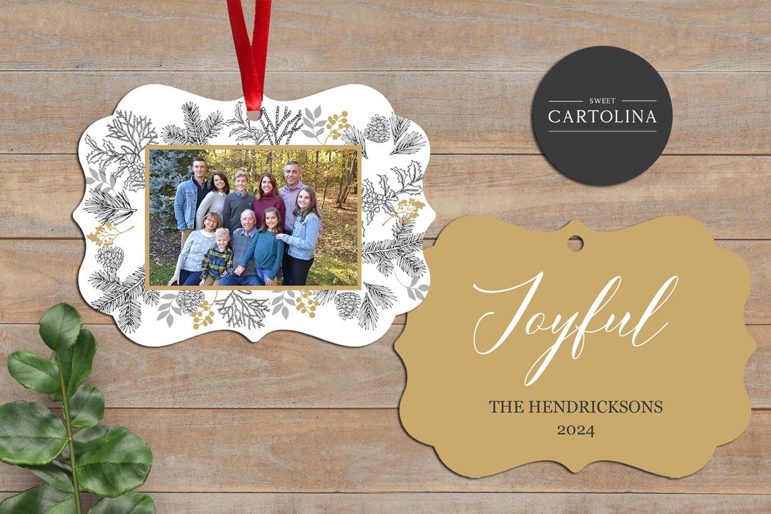 Photo Ornament, Personalized Photo Ornament, Custom Ornament, Christmas ...