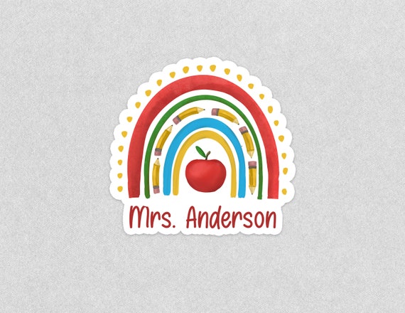Teacher Sticker Classroom Sticker Personalized Teacher | Etsy