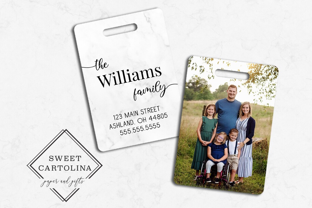 Luggage Tag Personalized Bag/luggage Tag Family Luggage Tag Diaper Bag ...