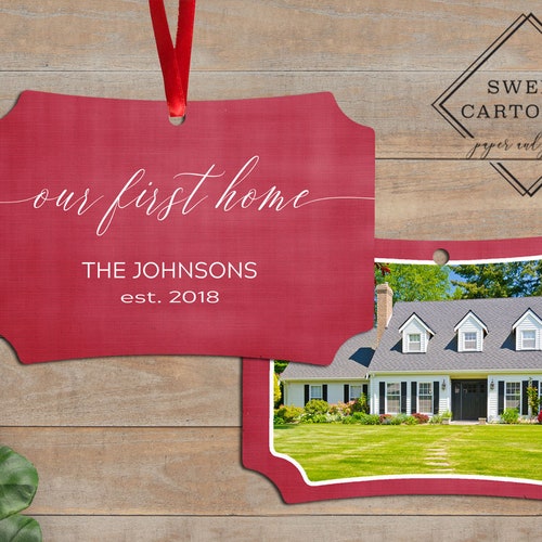 First Home Photo Ornament Personalized Photo Ornament - Etsy
