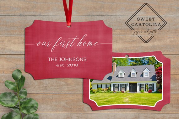 First Home Photo Ornament Personalized Photo Ornament | Etsy